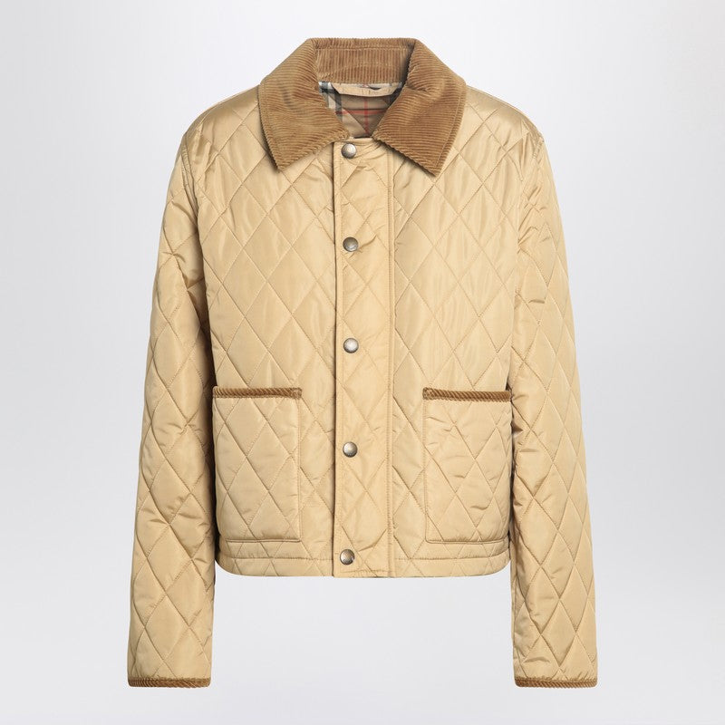 BURBERRY Beige Quilted Jacket