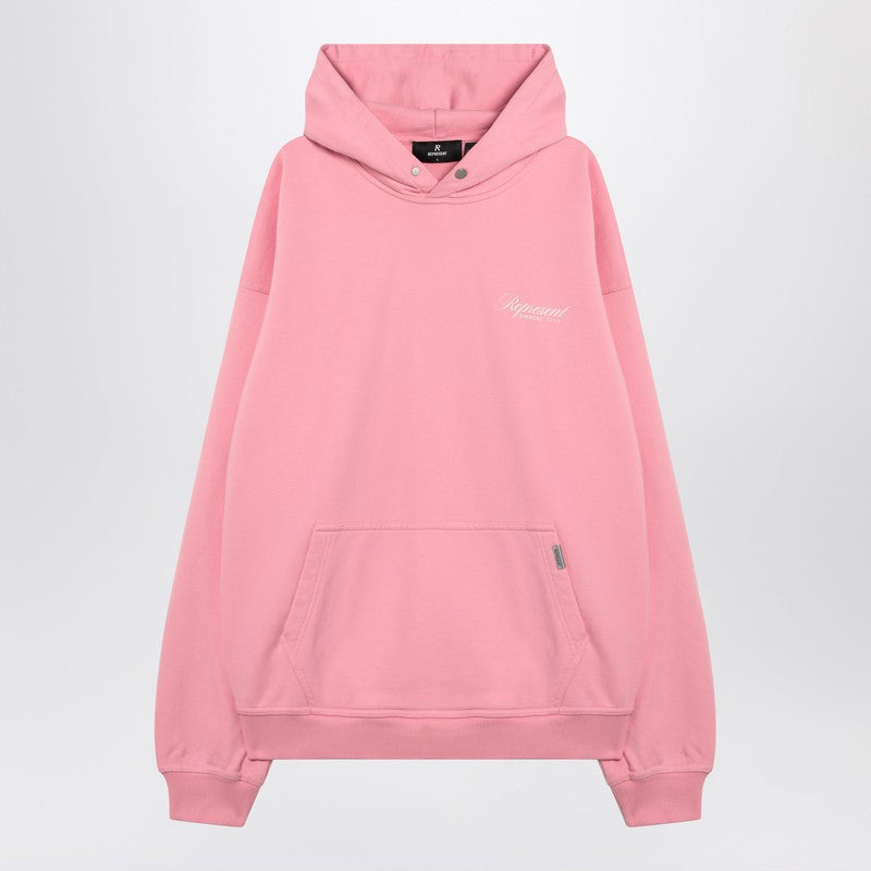 Shop Pink Hoodie With Logo Netdressed